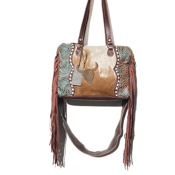 Myra Bag | Bags | Nwt Myra Bag Dangle Wangle Leather Hair On Shoulder ...